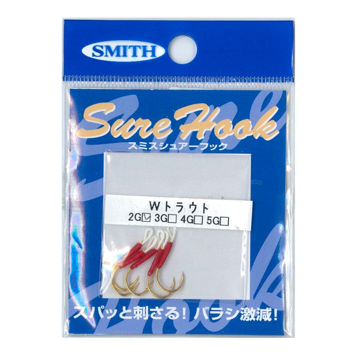 SMITH（釣り具） スミス SMITH LTD シュアーフック Wトラウト メール便対応可能 : OZATOYA - 通販 - Yahoo!ショッピング