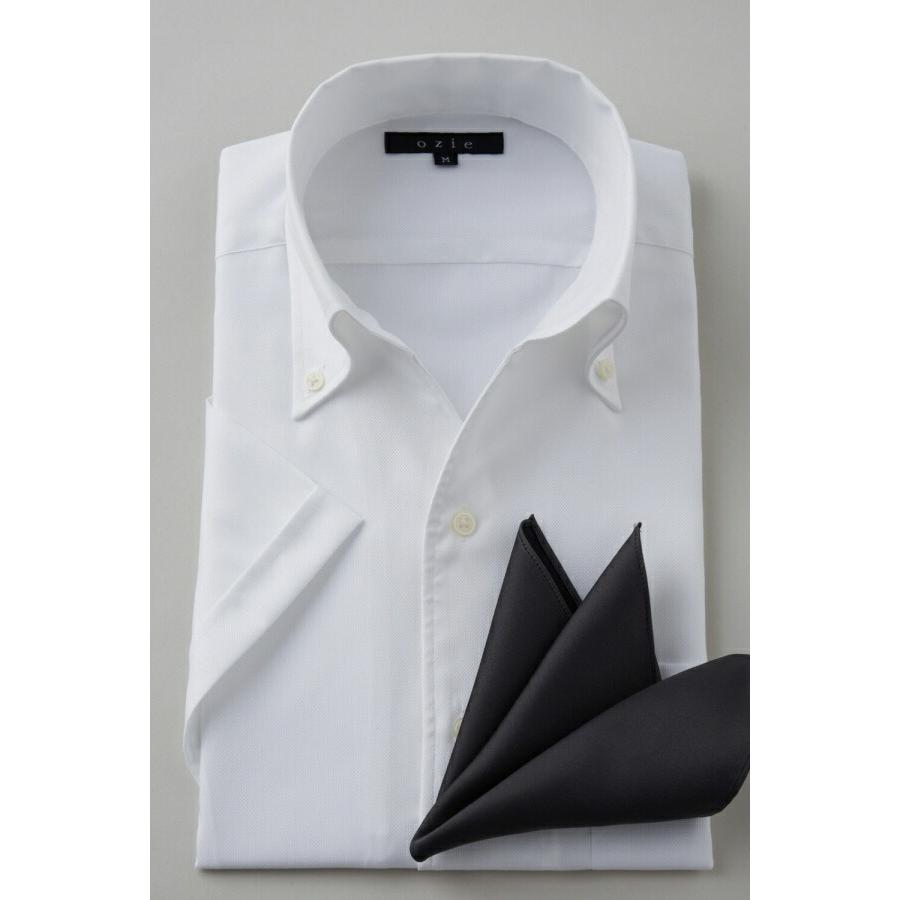 ozie ワイシャツ メンズ 半袖 カッターシャツ yシャツ ビジネスシャツ 形態安定 ボタンダウン イタリアンカラー 白 オックスフォード : ozie(オジエ)ワイシャツ専門店 - 通販 ...