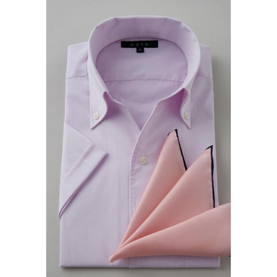 ozie ワイシャツ メンズ 半袖 カッターシャツ yシャツ ビジネスシャツ 形態安定 ボタンダウン イタリアンカラー : ozie(オジエ)ワイシャツ専門店 - 通販 - Yahoo!ショッピング