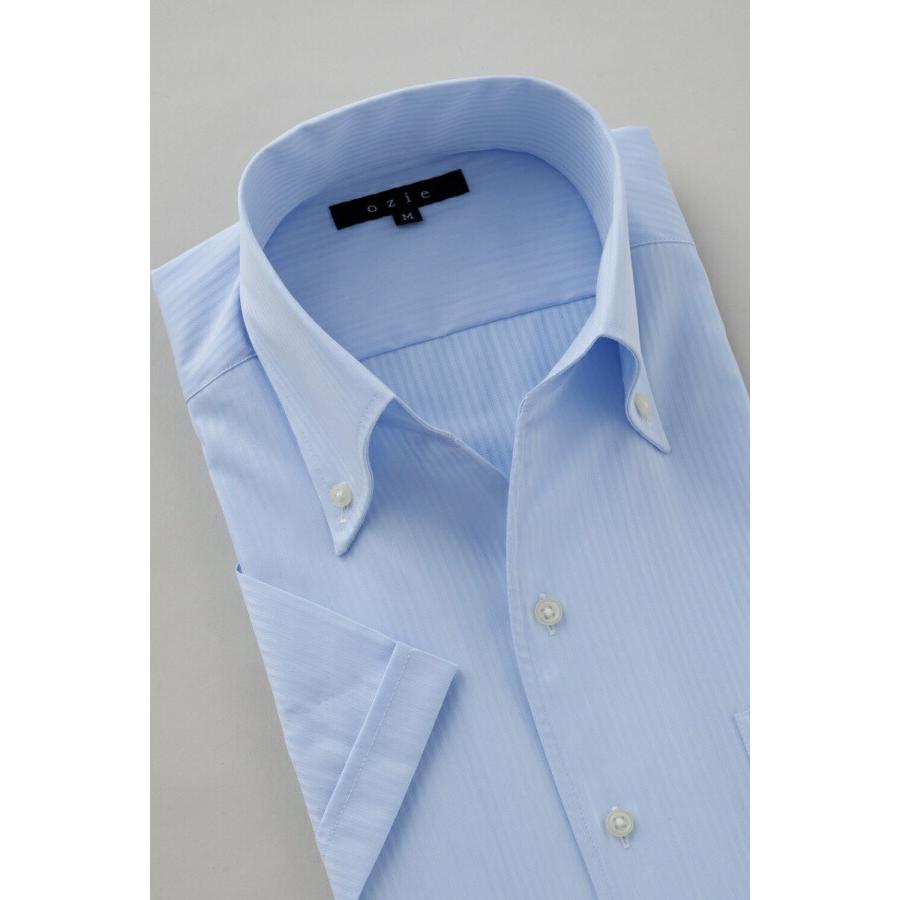 ozie ワイシャツ メンズ 半袖 カッターシャツ yシャツ ビジネスシャツ 形態安定 ボタンダウン イタリアンカラー : ozie(オジエ)ワイシャツ専門店 - 通販 - Yahoo!ショッピング