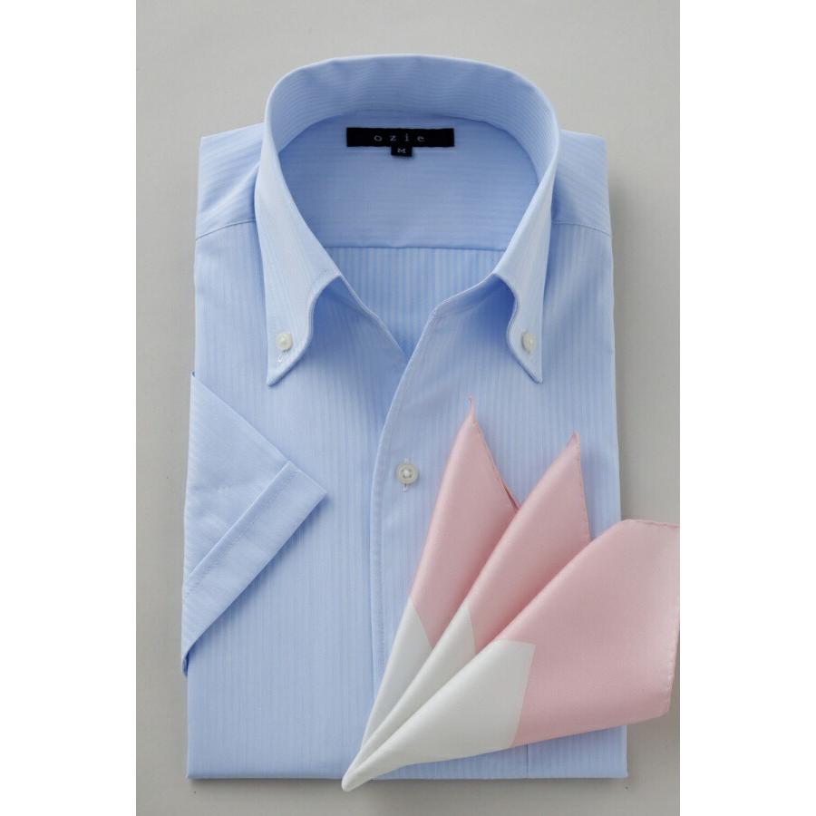 ozie ワイシャツ メンズ 半袖 カッターシャツ yシャツ ビジネスシャツ 形態安定 ボタンダウン イタリアンカラー : ozie(オジエ)ワイシャツ専門店 - 通販 - Yahoo!ショッピング