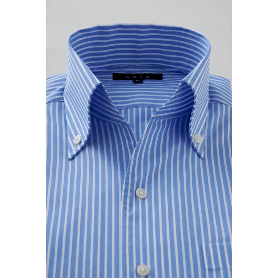 ozie ワイシャツ メンズ 半袖 カッターシャツ yシャツ ビジネスシャツ 形態安定 ボタンダウン イタリアンカラー ブロード : ozie(オジエ)ワイシャツ専門店 - 通販 ...