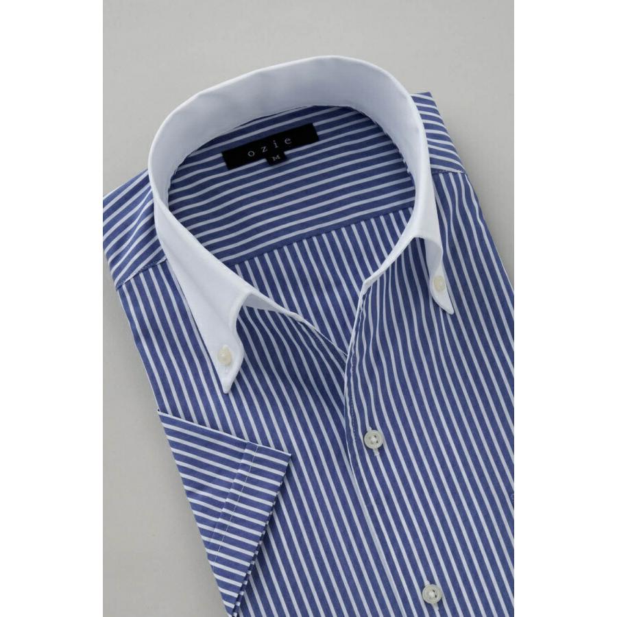 ozie ワイシャツ メンズ 半袖 カッターシャツ yシャツ ビジネスシャツ 形態安定 ボタンダウン クレリック イタリアンカラー ブロード : ozie(オジエ)ワイシャツ専門店 - 通販 ...