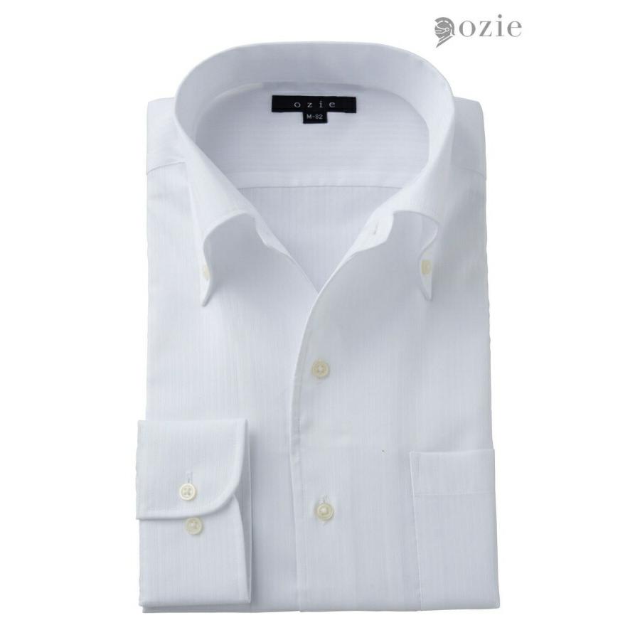 ozie ワイシャツ メンズ 長袖 カッターシャツ yシャツ ビジネスシャツ 形態安定 ボタンダウン イタリアンカラー おしゃれ 白 : ozie(オジエ)ワイシャツ専門店 - 通販 ...
