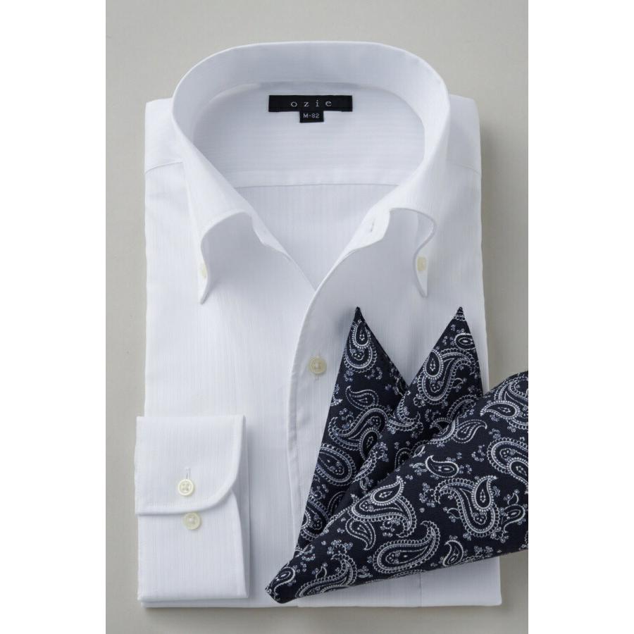 ozie ワイシャツ メンズ 長袖 カッターシャツ yシャツ ビジネスシャツ 形態安定 ボタンダウン イタリアンカラー おしゃれ 白 : ozie(オジエ)ワイシャツ専門店 - 通販 ...