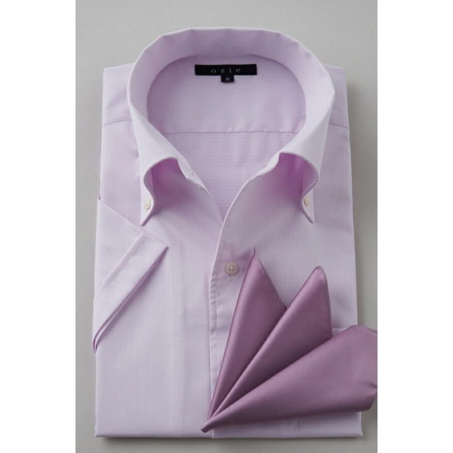 ozie ワイシャツ メンズ 半袖 カッターシャツ yシャツ ビジネスシャツ 形態安定 ボタンダウン イタリアンカラー : ozie(オジエ)ワイシャツ専門店 - 通販 - Yahoo!ショッピング