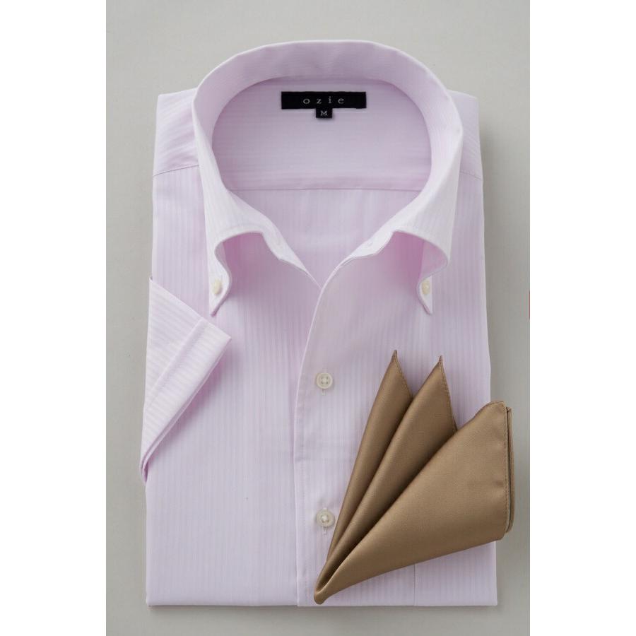 ozie ワイシャツ メンズ 半袖 カッターシャツ yシャツ ビジネスシャツ 形態安定 ボタンダウン イタリアンカラー : ozie(オジエ)ワイシャツ専門店 - 通販 - Yahoo!ショッピング