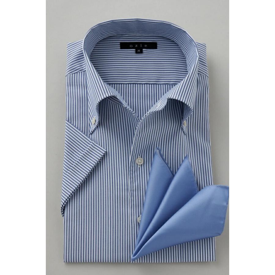 ozie ワイシャツ メンズ 半袖 カッターシャツ yシャツ ビジネスシャツ 形態安定 ボタンダウン イタリアンカラー オックスフォード : ozie(オジエ)ワイシャツ専門店 - 通販 ...