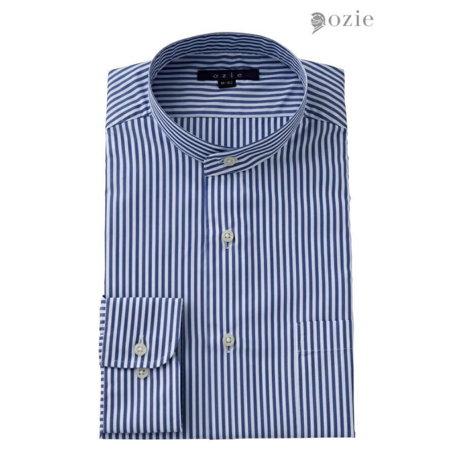 ozie ワイシャツ メンズ 長袖 カッターシャツ yシャツ ビジネスシャツ 形態安定 スタンドカラー レギュラーフィット ブロード おしゃれ : ozie(オジエ)ワイシャツ専門店 - 通販 ...