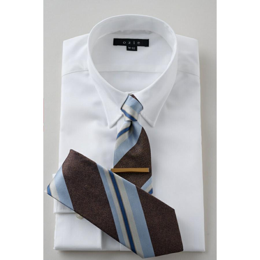 ozie ワイシャツ メンズ 長袖 ビジネスシャツ Yシャツ カッターシャツ タブカラー 無地 おしゃれ 白 : ozie(オジエ)ワイシャツ専門店 - 通販 - Yahoo!ショッピング