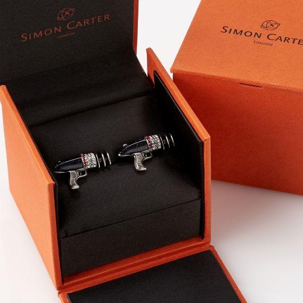 ozie カフリンクス カフスボタン サイモンカーター イギリス製 SPACE laser gun レーザーガン ギフト プレゼント 誕生日 ...