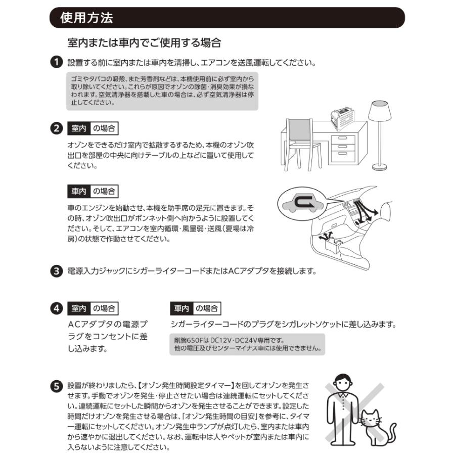 オゾン脱臭機】 オゾン脱臭器 剛腕650F2 GWN-650F2 車両向け業務 オゾン脱臭機】 オゾン脱臭器 剛腕650F2 GWN-650F2 車両向け業務