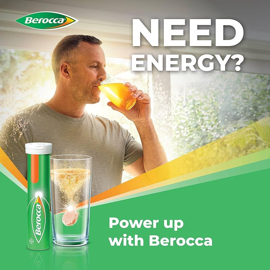 [Berocca]疲れやストレスに Berocca Energy (オレンジ味) 45錠 Effervescent Tablets : ジー ...