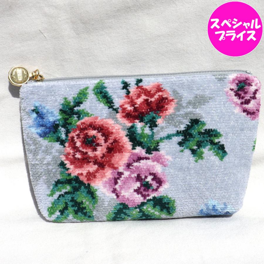 フェイラー ポーチ コスメポーチ メロウローズ シルバーグレー MLR-232032 MELLOW ROSE 10cm×18.5cm×3.5cm : 232032sale : プチアーク ...