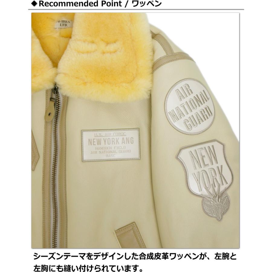 AVIREX COLLECTION AIR NATIONAL GUARD B-3 FLIGHT JACKET / アビレックス「エアーナショナルガード」B-3ムートンフライトジャケット ...