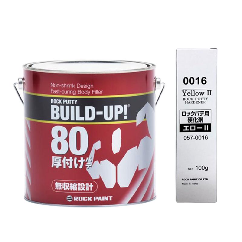 ロックパテ ビルドアップ 80 標準 3kg 硬化剤 100gセット厚付けパテ : NSDpaint塗料ヤフー店 - 通販 - Yahoo!ショッピング