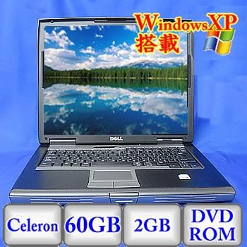 【中古】ノートパソコンDELL Latitude D520 [PP17L] -WindowsXP Professional CeleronM ...