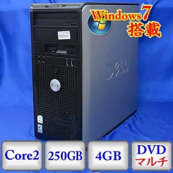 【中古】デスクトップパソコンDELL OptiPlex 755 [DCSM] -Windows7 Professional 32bit ...