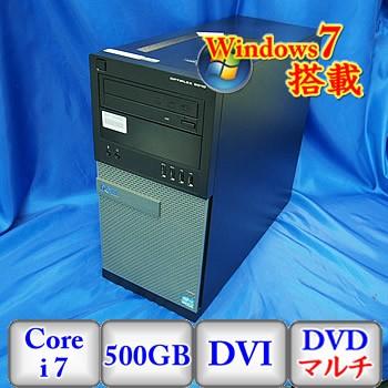 中古デスクトップパソコンDELL OptiPlex 9010 D09M Windows7 Professional 64bit Core i7 ...