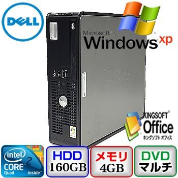 中古デスクトップパソコンDELL OptiPlex 755 DCCY WindowsXP Professional Core2Quad 2 ...