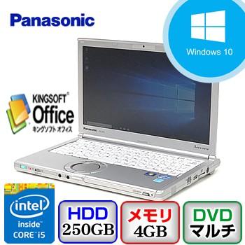 Let’s note 中古ノートパソコン Panasonic Let's CF-SX2 CF-SX2ADHCS Windows 10 Pro 64bit Core i5 2.7GHz 4GB ...