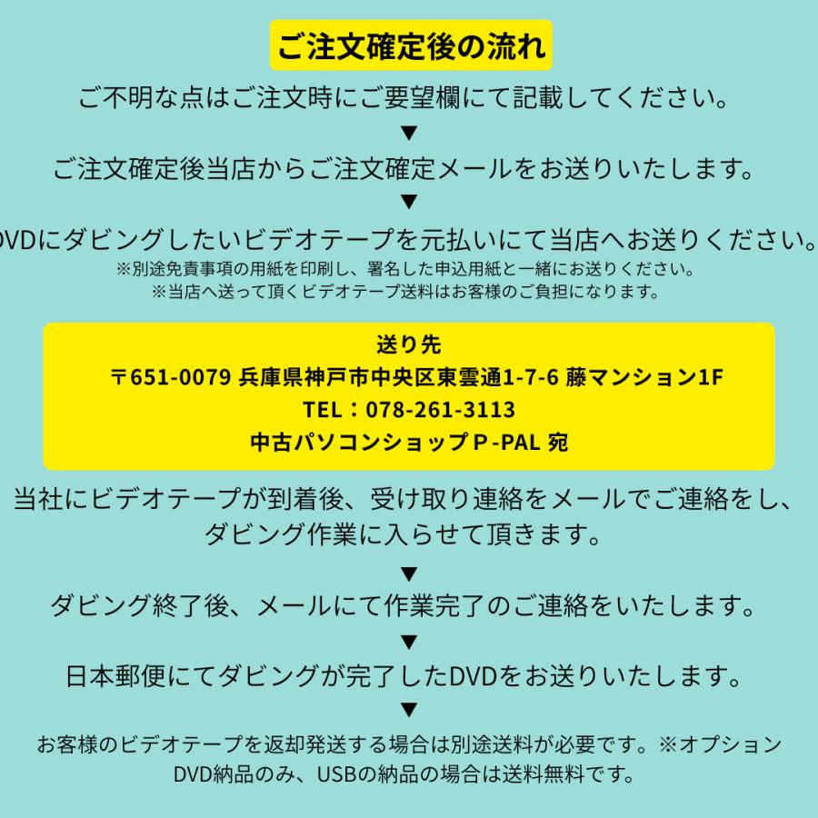 23本 思い出のビデオテープをDVDにデジタル化しませんか？120分以上でも価格据え置き VHS/VHS-C/8mmテープをDVDにダビング！カビ取り+テープ修復あり : p-pal ヤフー店 ...
