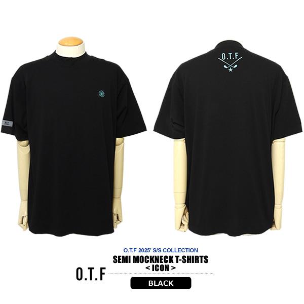 O.T.F ゴルフ カットソー モックネック メンズ 半袖 セミモックネック ロゴ アイコン オーティーエフ 1251-11014 2025春夏 : Palm Springs - 通販 ...