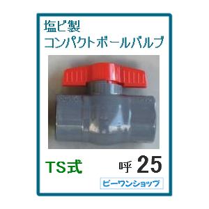 コンパクト ボールバルブ 25A 塩ビ PVC TS式 ソケット式 接着式 VP25用 水槽 排水 配管部品 継ぎ手 :cbv-ts25:ピーワンショップYahoo!店 - 通販 ...