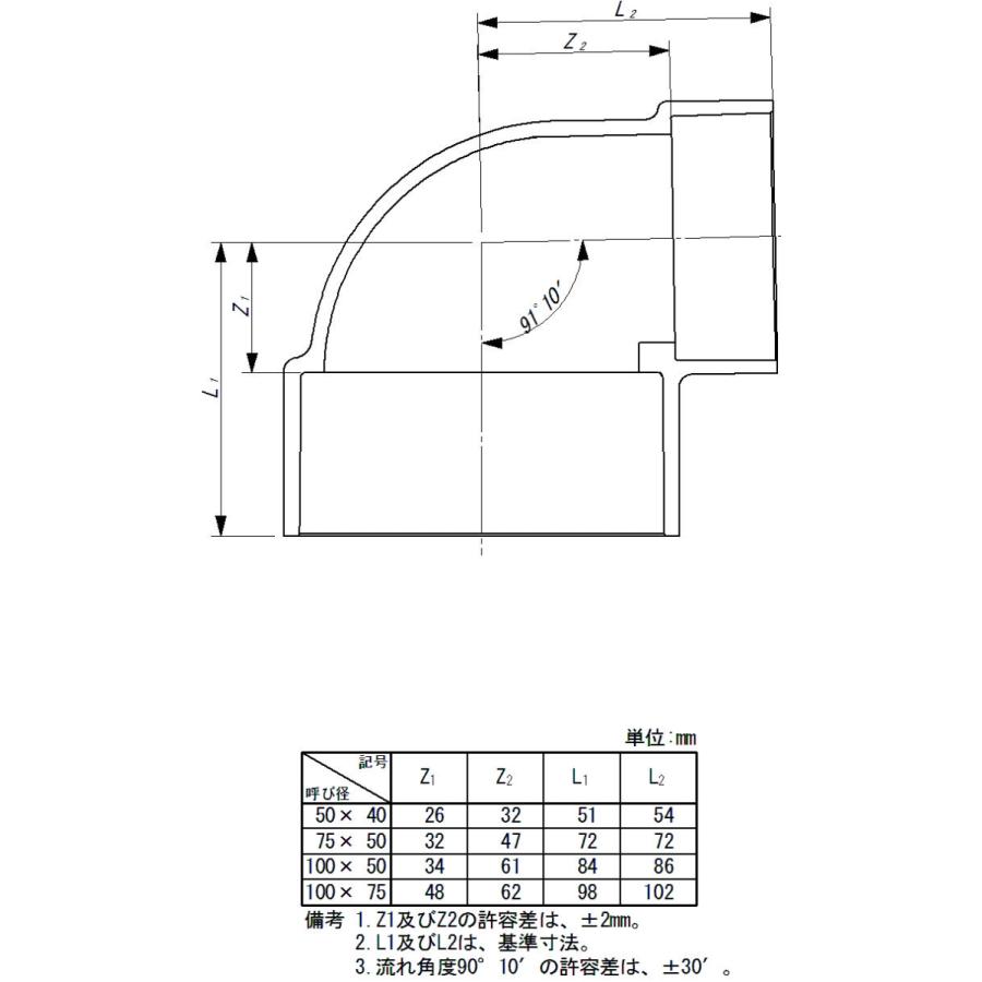 DV50×40RL 異径エルボ DV継手 VP用継手 : dvrl5040 : ピーワンショップYahoo!店 - 通販 - Yahoo!ショッピング