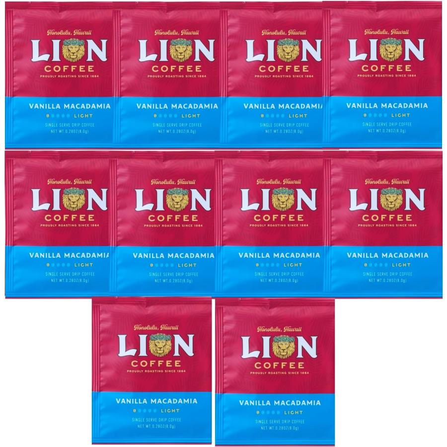 LION COFFEE ライオンコーヒー シングルドリップ10p バニラマカダミア : PA Market ヤフーShop - 通販 - Yahoo!ショッピング