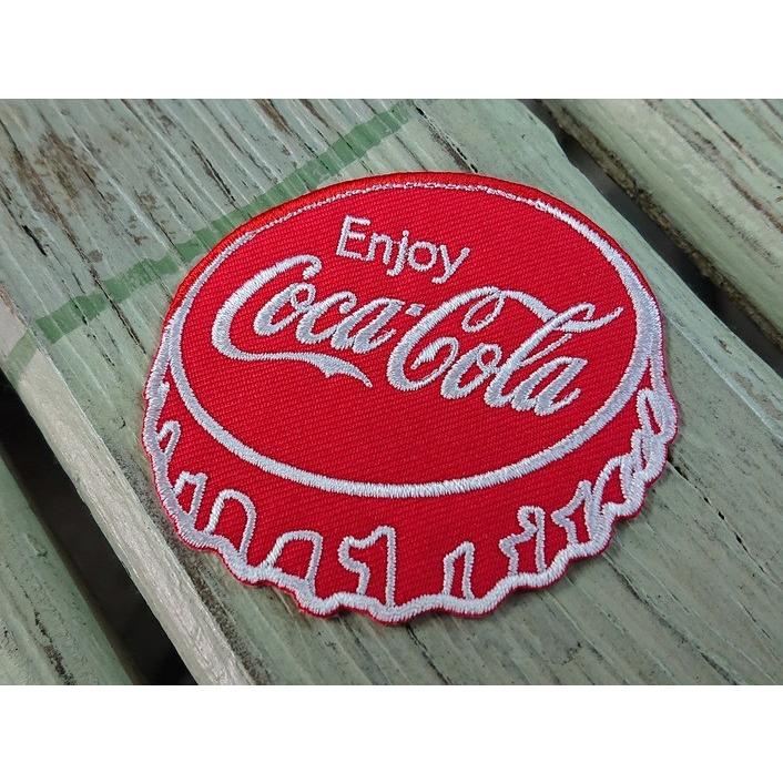 Coca Cola（コカコーラ） 刺繍 アイロン ワッペン エンブレム メール便対応 CC-E7 : PACIFIC SIGN - 通販 - Yahoo!ショッピング