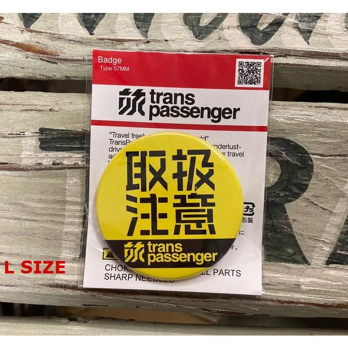trans passenger 缶バッジ 缶バッチ 57mm Lサイズ バッジ アクセサリー かわいい かっこいい ロゴ デザイン メール便 trans-CL6 : PACIFIC SIGN ...