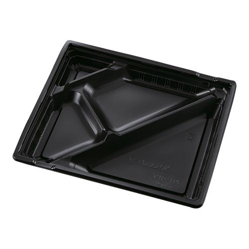 ケーピープラテック 使い捨て弁当箱 KIP−114M（黒）本体 【800枚】 業務用 スーパー : Package オカベ - 通販 - Yahoo!ショッピング