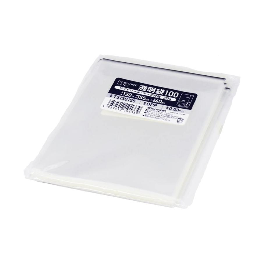 OPP袋 T3130155 OP0.03×130×155+40 100枚 : パッケージランド - 通販 - Yahoo!ショッピング