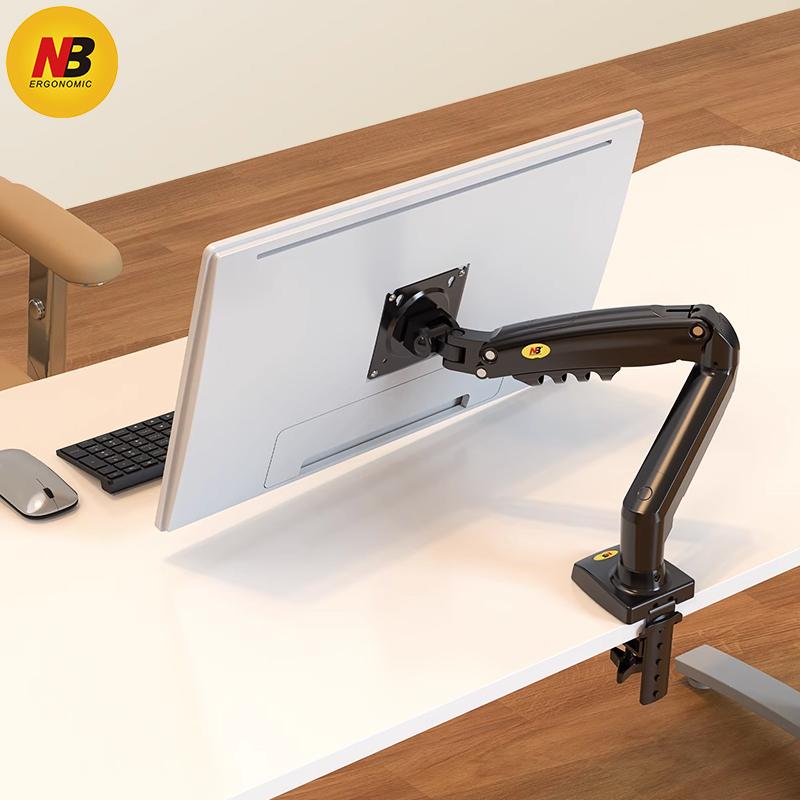 NB Monitor arm F80シングル モニターアーム ガススプリング式 17〜30インチ対応 耐荷重2KG-9KG ...