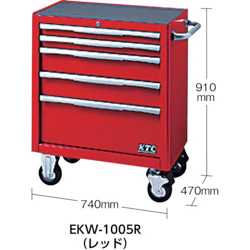 KTC ローラーキャビネット（7段7引出し）シルバー（EKW-1007）＊代引き不可、個人宅配送不可 : ペイントオール - 通販 - Yahoo!ショッピング
