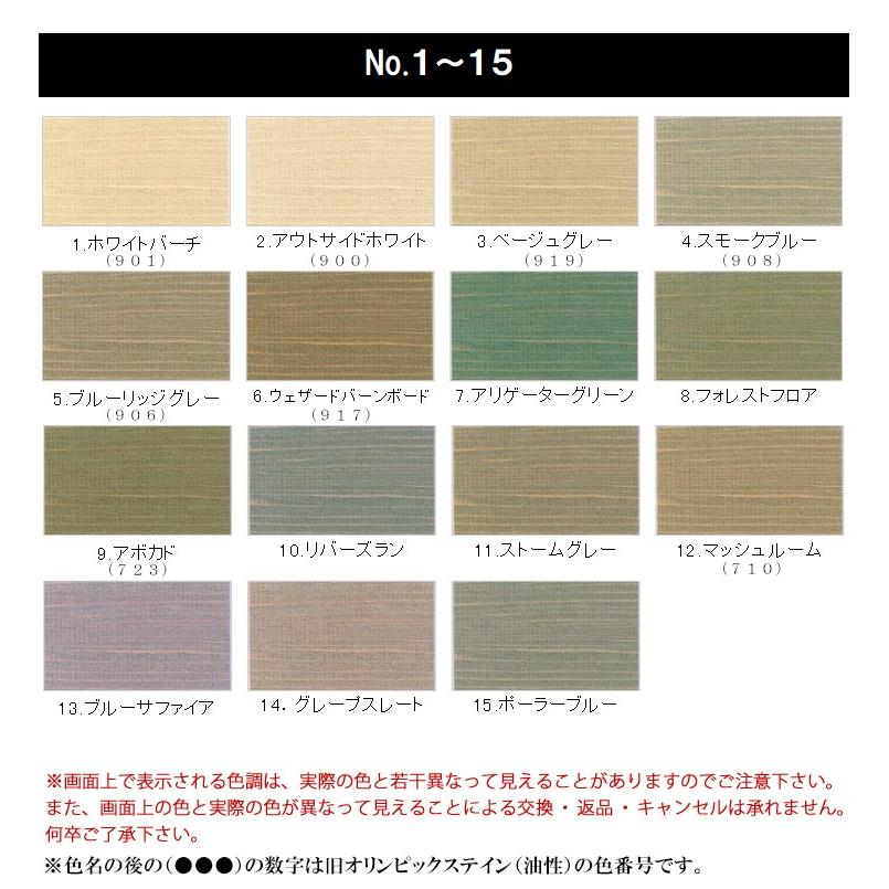 オリンピックマキシマム セミトランスパーレント 3.78L（半透明・含浸タイプ）No.6 ウェザードバーンボード（917）【全50色】 : ppg000018 : ペイントオール - 通販 ...