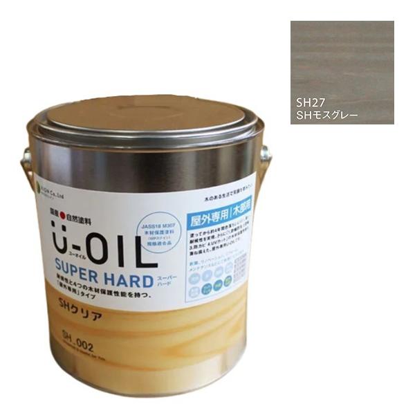 U-OIL(ユーオイル) スーパーハード モスグレー（SH27）3.8L【株式会社シオン】屋外専用 : ペイントオール - 通販 - Yahoo!ショッピング