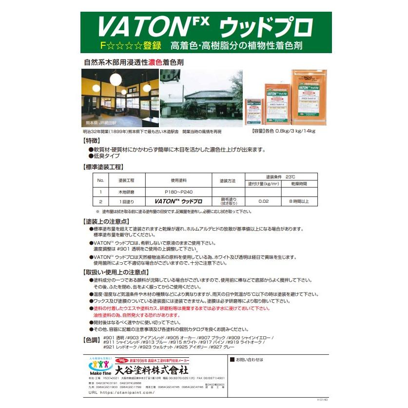 VATON-FXウッドプロ #901 透明 14kg【大谷塗料】 : PAINT AND TOOL - 通販 - Yahoo!ショッピング