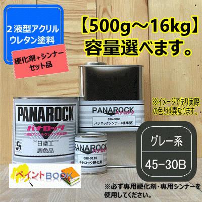 【日塗工 45-30B】グレー系 マンセル 5G3/1【主剤+硬化剤+シンナー】セット パナロック 2液型ウレタン塗料 自動車 工業 ロックペイント : ペイントBOOK - 通販 ...