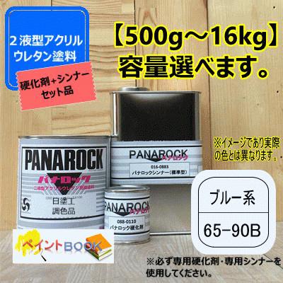 【日塗工 65-90B】ブルー系 マンセル 5B9/1【主剤+硬化剤+シンナー】セット パナロック 2液型ウレタン塗料 自動車 工業 ロックペイント : ペイントBOOK - 通販 ...
