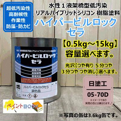 水性1液シリコン樹脂塗料 【日塗工 05-70D】 マンセル 5R7/2 ハイパービルロックセラ 高耐候性・超低汚染性 外壁等 ロックペイント : ペイントBOOK - 通販 - Yahoo ...