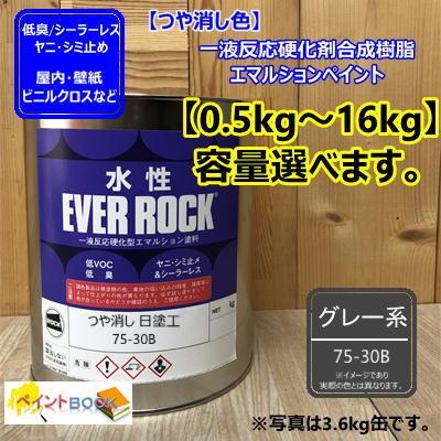 水性塗料 【つや消し 日塗工 75-30B】 マンセル 5PB3/1 DIY 建物 壁紙 ビニルクロス 塗装 エバーロック ロックペイント ペンキ : ペイントBOOK - 通販 ...