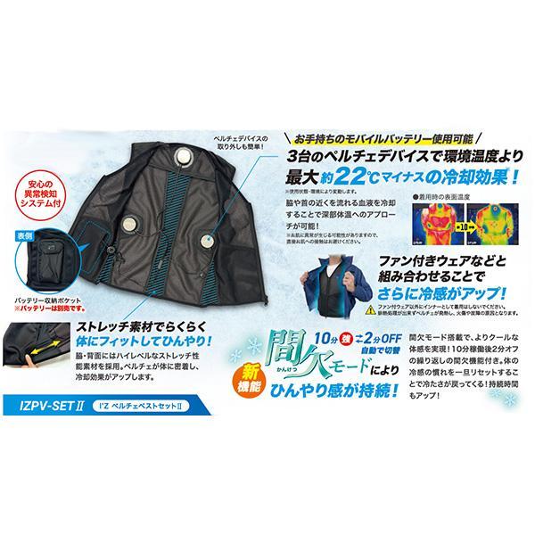 I’Z FRONTIER アイズフロンティア I’ZペルチェベストセットII 水冷服 熱中症対策 冷感ベスト(バッテリー別売) : PAINT WEB SHOPPERS - 通販 ...