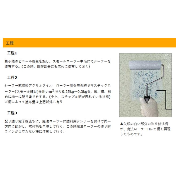魔法ローラーL リシン模様 L1-7 7インチ 吹付柄がローラーで再現できる : PAINT WEB SHOPPERS - 通販 ...