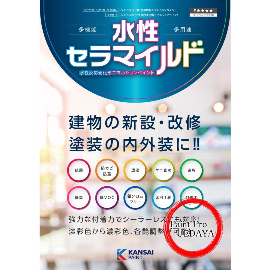 関西ペイント 水性セラマイルド 艶調整品 白 16Kg : ペイントProUEDAYA - 通販 - Yahoo!ショッピング