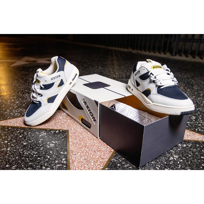 AXION FOOTWEAR GENESIS WHITE/NAVY アクション スニーカー メンズ スケシュー シューズ スケート 正規取扱店 ...