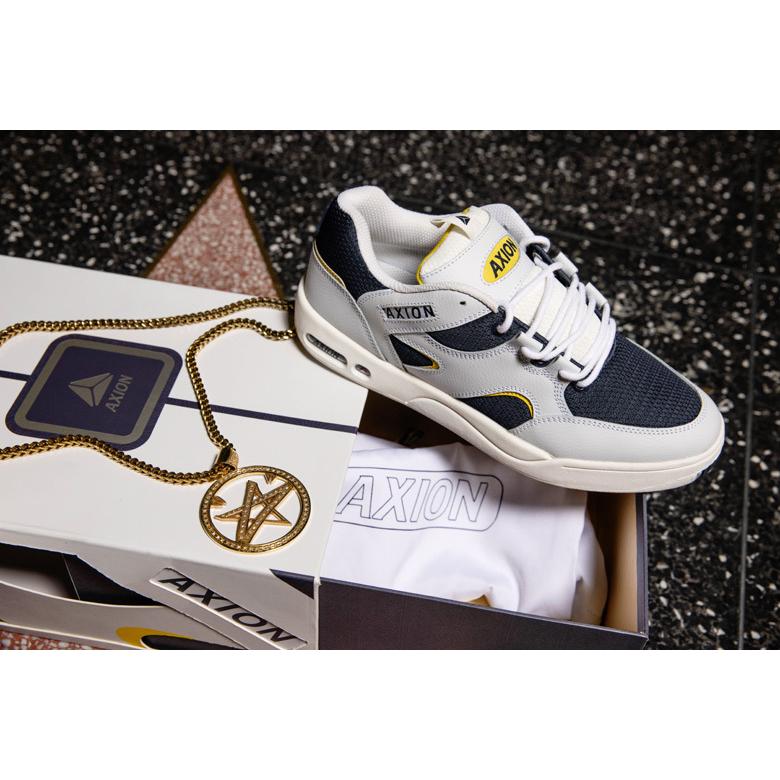 AXION FOOTWEAR GENESIS WHITE/NAVY アクション スニーカー メンズ スケシュー シューズ スケート 正規取扱店 ...