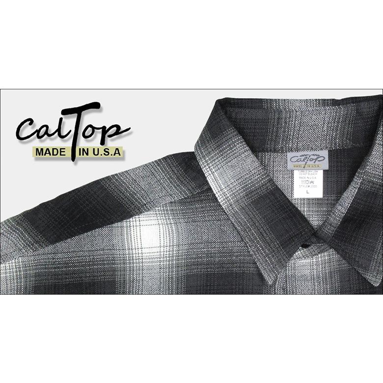 Cal Top キャルトップ チェックシャツ CALTOP S/S PLAID SHIRT シャツ カルトップ 半袖シャツ ネルシャツ オンブレチェック #2000 : PAJABOO ...