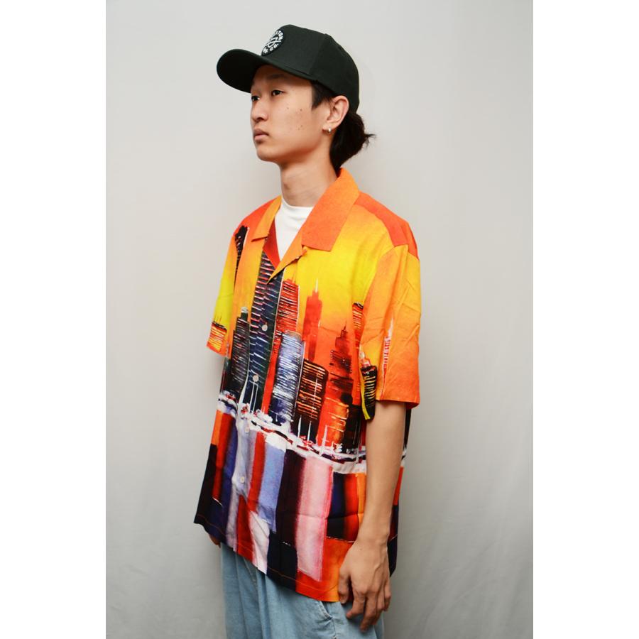 HUF ( ハフ シャツ ) CONCRETE JUNGLE S/S WOVEN TOP リゾート HUF ( ハフ シャツ ) CONCRETE JUNGLE S/S WOVEN TOP リゾート